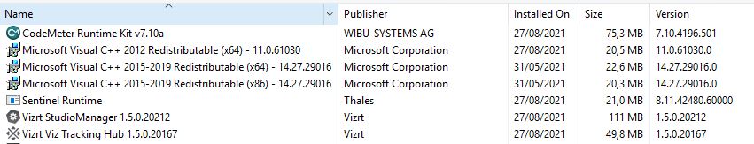 Viz Virtual Studio Installation