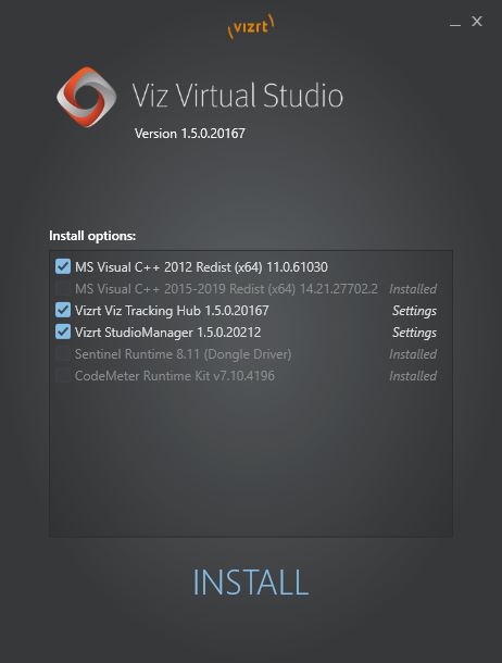 Viz Virtual Studio Installation
