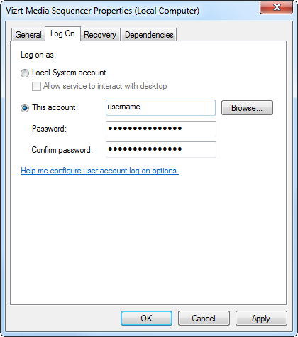 Configuring Import and Update Folders for Network Drives