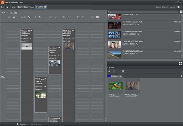 Quick Scheduler - Viz Multichannel